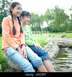 Asian woman play water in Songkran festival or Thai new year in ...