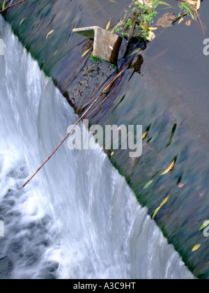 Water cascading in flood over the Waterfall Swallet between Eyam and ...