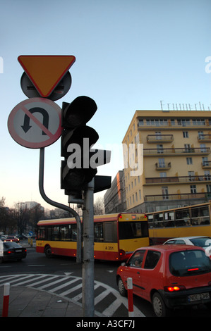 Power breakdown on 17th november 2006 in Warsaw, Poland Stock Photo - Alamy