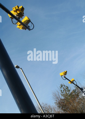 Speed camera gantry Cornwall UK Stock Photo - Alamy