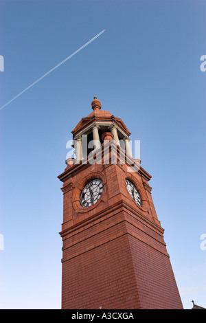 Clock tower outside Bolton Railway Station Stock Photo - Alamy