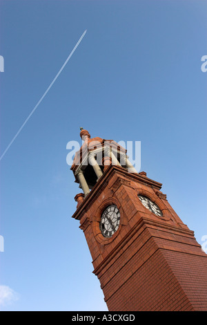 Clock tower outside Bolton Railway Station Stock Photo - Alamy