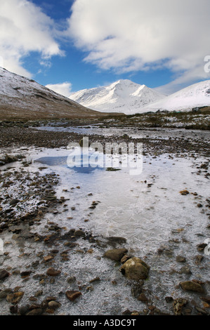 Ben Lui and the River Cononish, near Tyndrum, Stirling, Scotland Stock ...