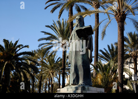Ramon Llull's monument in Palma de Mallorca, Spain, Balearic Islands ...