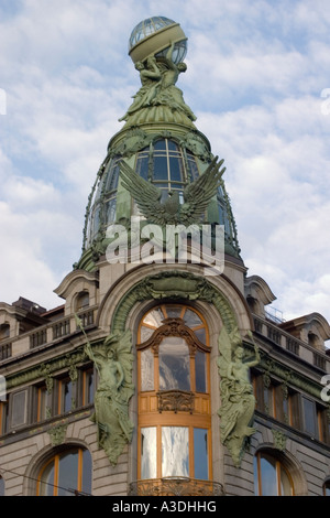 Nevsky prospect, 28. St. Petersburg. Russia. April 24, 2021. Motorcycle ...