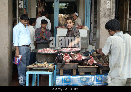 Old Delhi butcher shop, India Stock Photo - Alamy