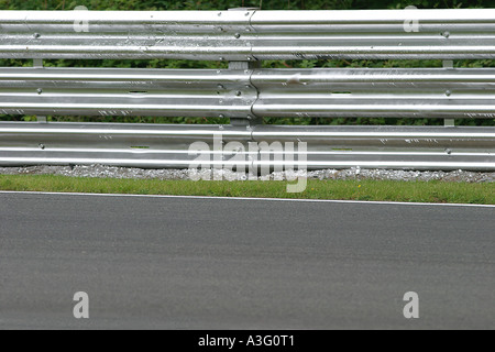 Crash barrier at Racing circuit Stock Photo: 54257590 - Alamy