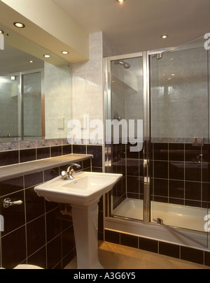 Interior, modern cloakroom, shower room Stock Photo - Alamy
