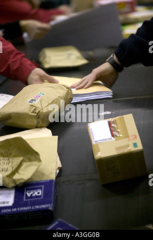 post office sorting centre Stock Photo - Alamy