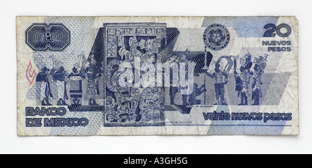 Mexico 20 Peso Note Stock Photo - Alamy