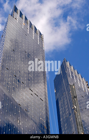 Two tall building rising high in the sky Stock Photo - Alamy
