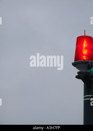 sea port entry warning lights Stock Photo - Alamy