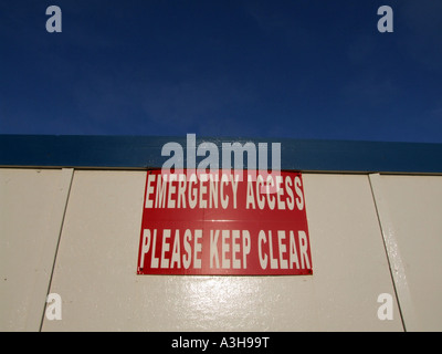 emergency access point on building site Stock Photo: 10787846 - Alamy