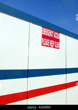 emergency access point on building site Stock Photo - Alamy
