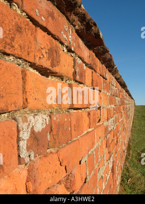 Red brick Walls surrounding the Somerleyton Estate Somerleyton Suffolk ...