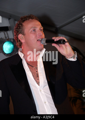 Famous Dutch singer and radioshow host Gordon performing live on stage ...