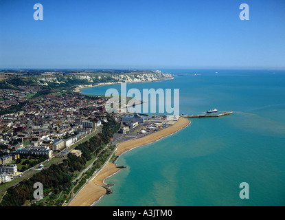 Folkestone Harbour, Aerial View Stock Photo - Alamy