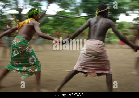 Traditional dance by villagers of Ipai custom village on Tanna Island ...