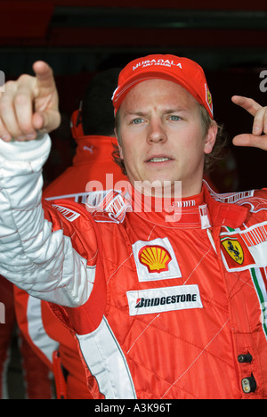 Kimi Raeikkoenen, Ferrari February 2007 Stock Photo - Alamy