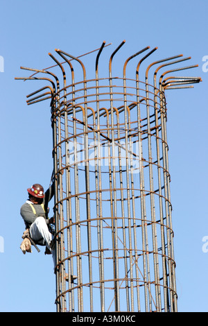 Miami Beach Florida,concrete reinforcing bar bars,pub,column,high rise ...
