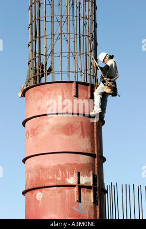Miami Beach Florida,concrete reinforcing bar bars,pub,column,high rise ...