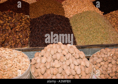 Dried Fruit and Nuts in Kashgar in Xinjiang Province China Stock Photo ...