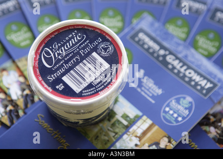 Tubs of Cream o’ Galloway’s delicious organic fairtrade dairy ice cream ...