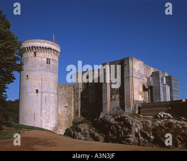 Tour de Talbot and the Keep at Falaise Stock Photo - Alamy