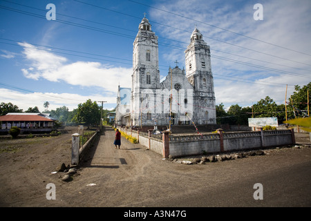 Safotu catholic church, Savai'i, Samoa Stock Photo - Alamy