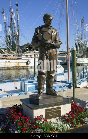 Sponge Diver Memorial, Tarpon Springs, Florida, Memorial, USA Stock ...