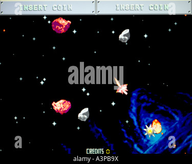 Blasteroids Atari Games 1987 vintage arcade videogame screenshot ...
