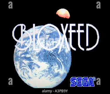 Bloxeed Sega 1990 vintage arcade videogame screenshot EDITORIAL USE ...