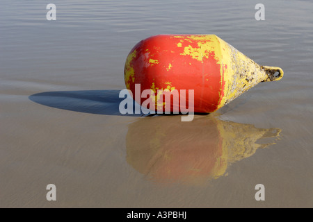 Navigation buoy washed up on Spanish beach Stock Photo - Alamy