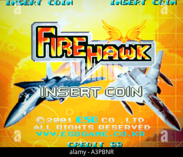 Fire Hawk ESD Co Ltd 2001 vintage arcade videogame screenshot EDITORIAL ...