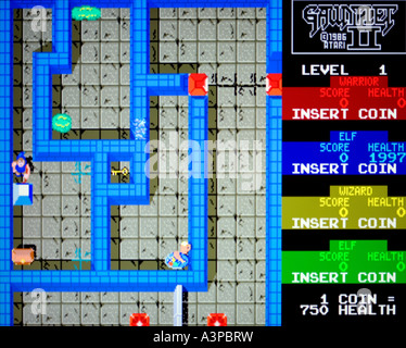 Gauntlet II 2 Atari 1986 vintage arcade videogame screenshot EDITORIAL ...