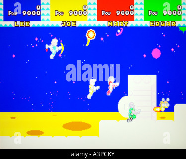 Quartet Sega 1986 vintage arcade videogame screenshot EDITORIAL USE ...
