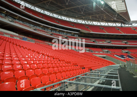 Tiered Seating at the New wembley Stadium during construction phase ...