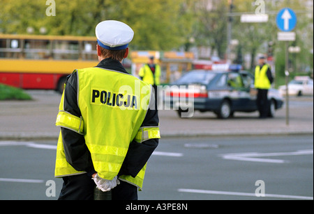 Polish traffic police car in Gdansk, Poland March 8th 2018 © Wojciech ...