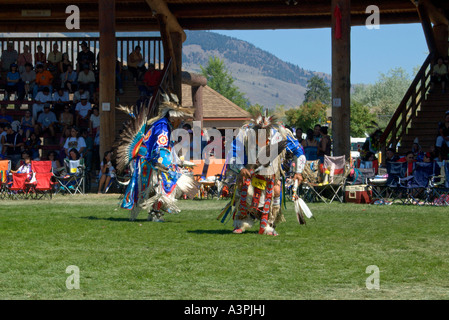 Canada, British Columbia, Kamloops, Kamloopa Pow Wow, men's traditional ...