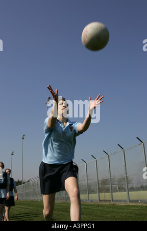 School Netball teams Stock Photo - Alamy