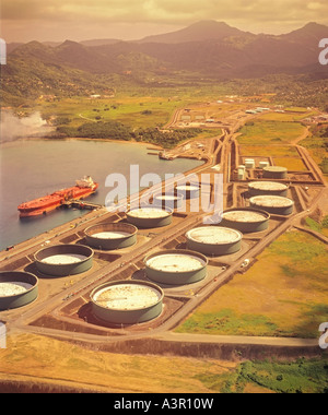 Crude oil storage facility supertanker harbour terminal in the northern ...