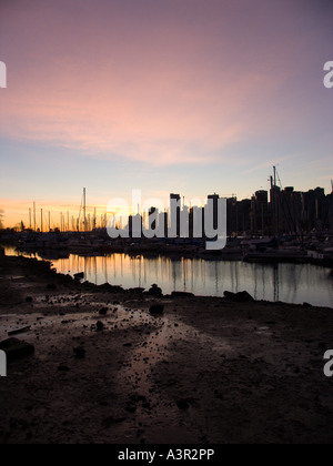 Sunrise over Coal Harbour, Vancouver, British Columbia Stock Photo - Alamy
