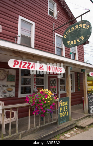 Pizza and Wings restaurant Inlet New York Adirondack Mountains Stock ...