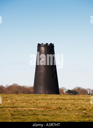 Black Mill, Beverley Westwood Yorkshire UK old brick windmill painted ...