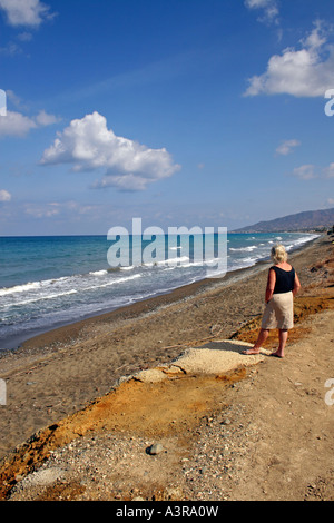 ARGAKA BEACH ON CHRYSOCHOU BAY. CYPRUS Stock Photo - Alamy