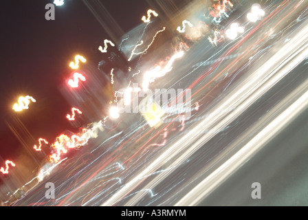 Abstract Lights on a Durham Street Stock Photo - Alamy