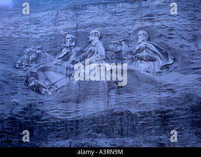 This is the Confederate Civil War Memorial Carving at Stone Mountain ...