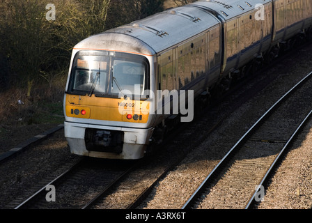Chiltern train traveling between Banbury and London Stock Photo - Alamy