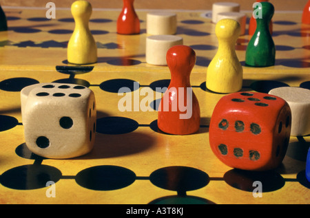 barricade board with token and cube Stock Photo - Alamy