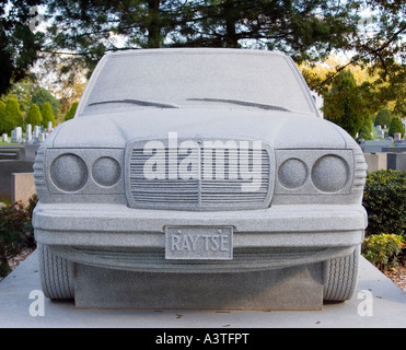 Mercedes Benz gravestone at Rosehill Cemetery in Linden New Jersey ...